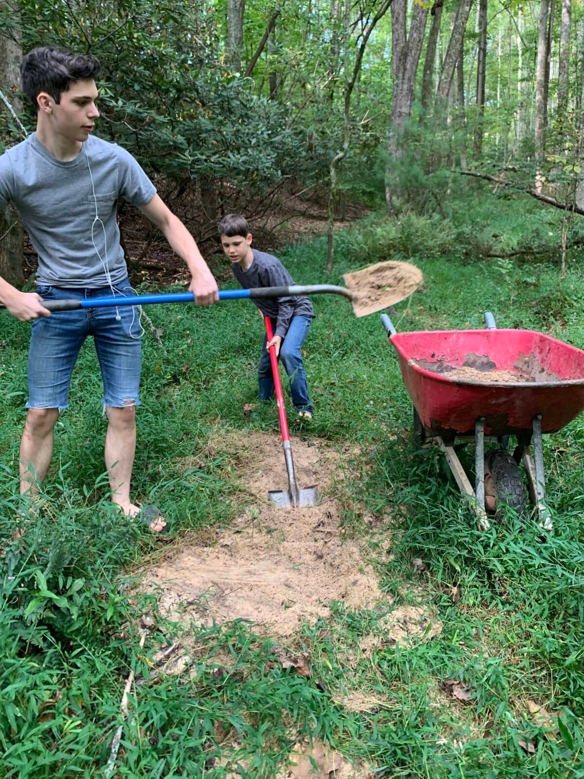 How to Build a Sandbox (for free!) - Single Mom On A Farm